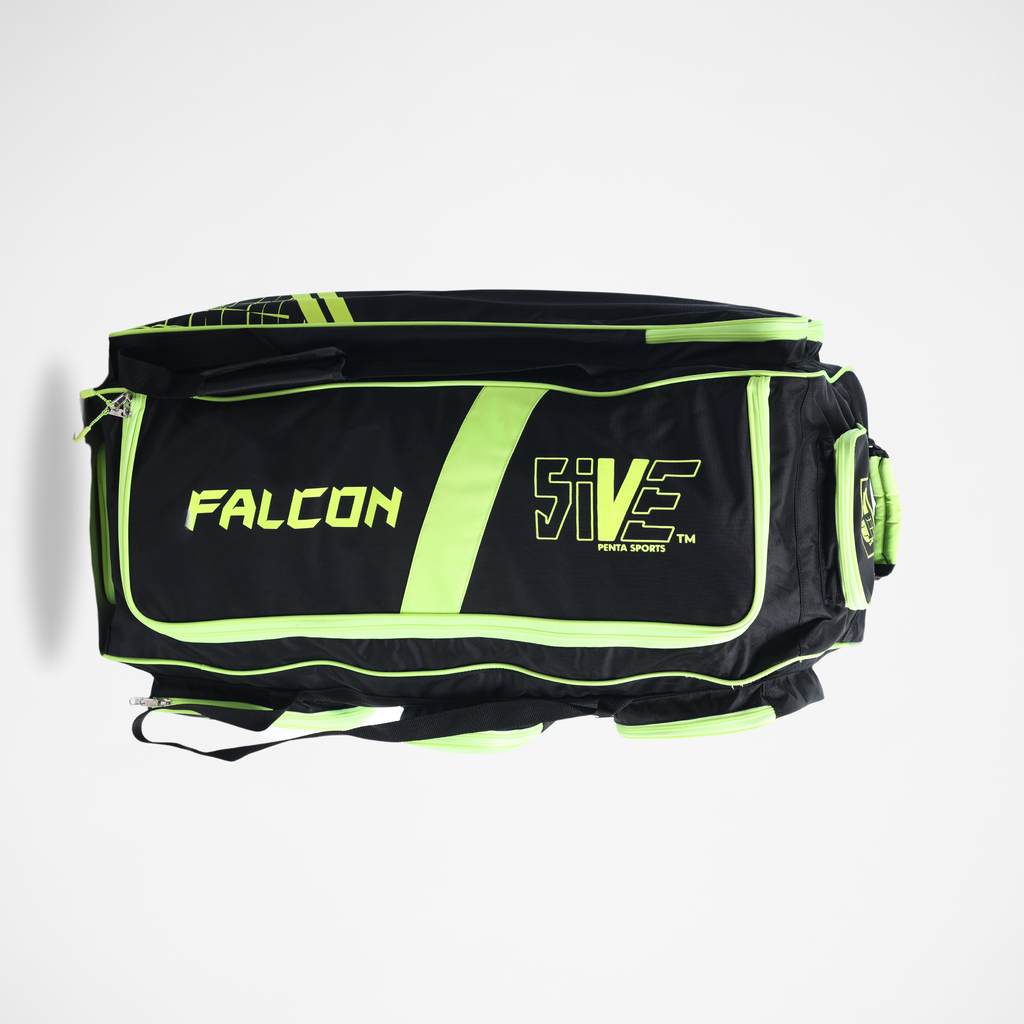 Falcon Wheelie Kit Bag - Black & Green – 5ivebypenta
