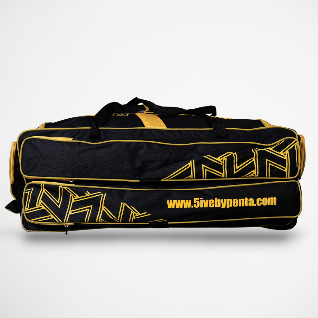 Falcon Wheelie Kit Bag - Black & Yellow – 5ivebypenta